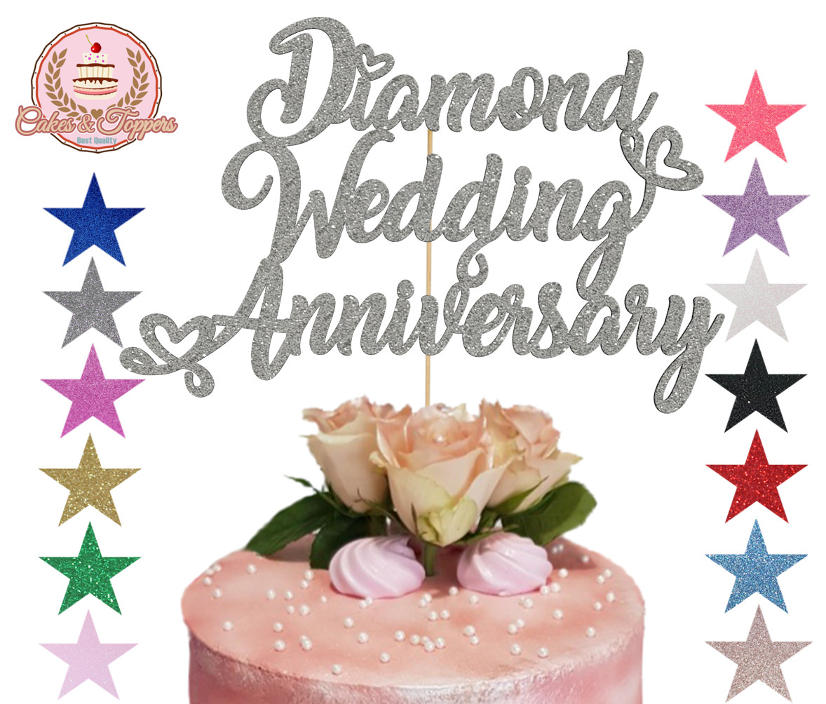 Diamond Cake Topper For Wedding