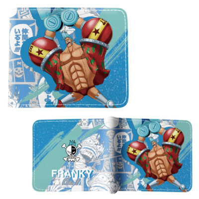 One Piece - Franky Style A 4.5" Bi-Fold Wallet NEW Wan Pisu Credit Card ...