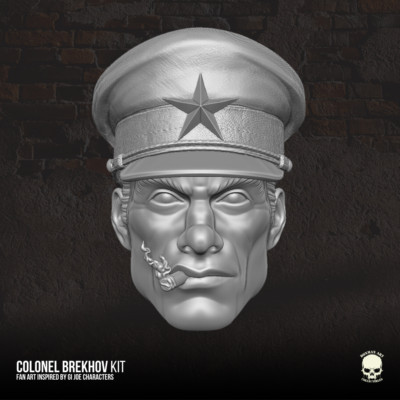 Colonel Brekhov Oktober Guard custom head v1 for GI Joe action figures ...