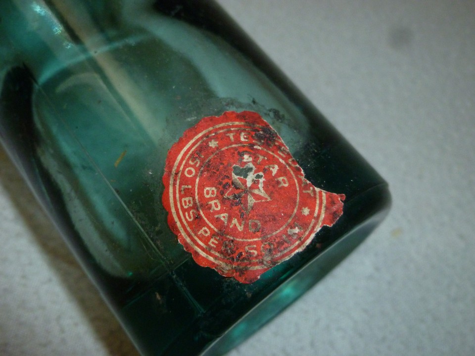 VINTAGE CODD NECK BOTTLE GLASS MARBLE ANTIQUE PATENT EXTRA STRONG ...