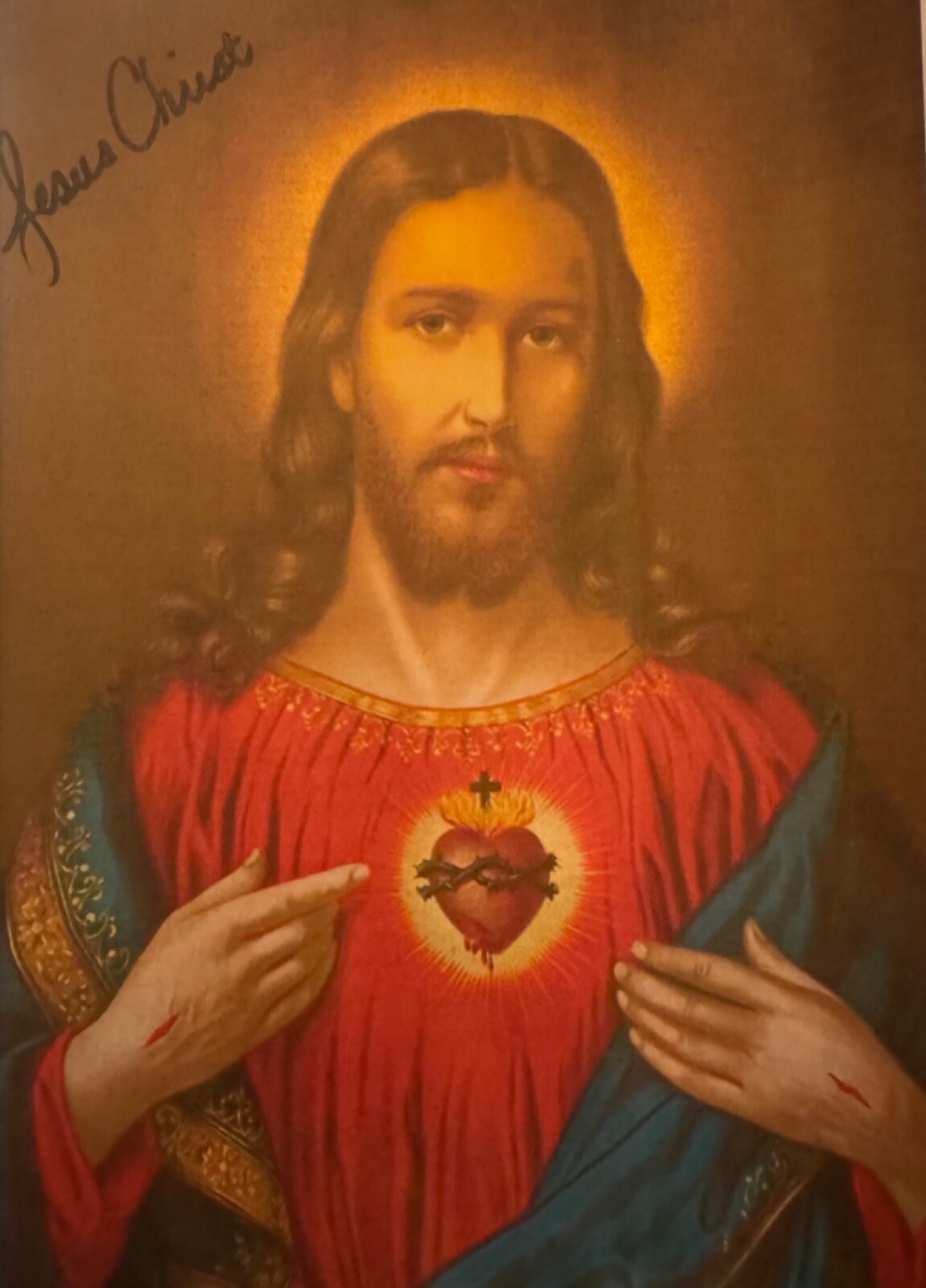 Jesus Christ Autograph Picture Framed | eBay