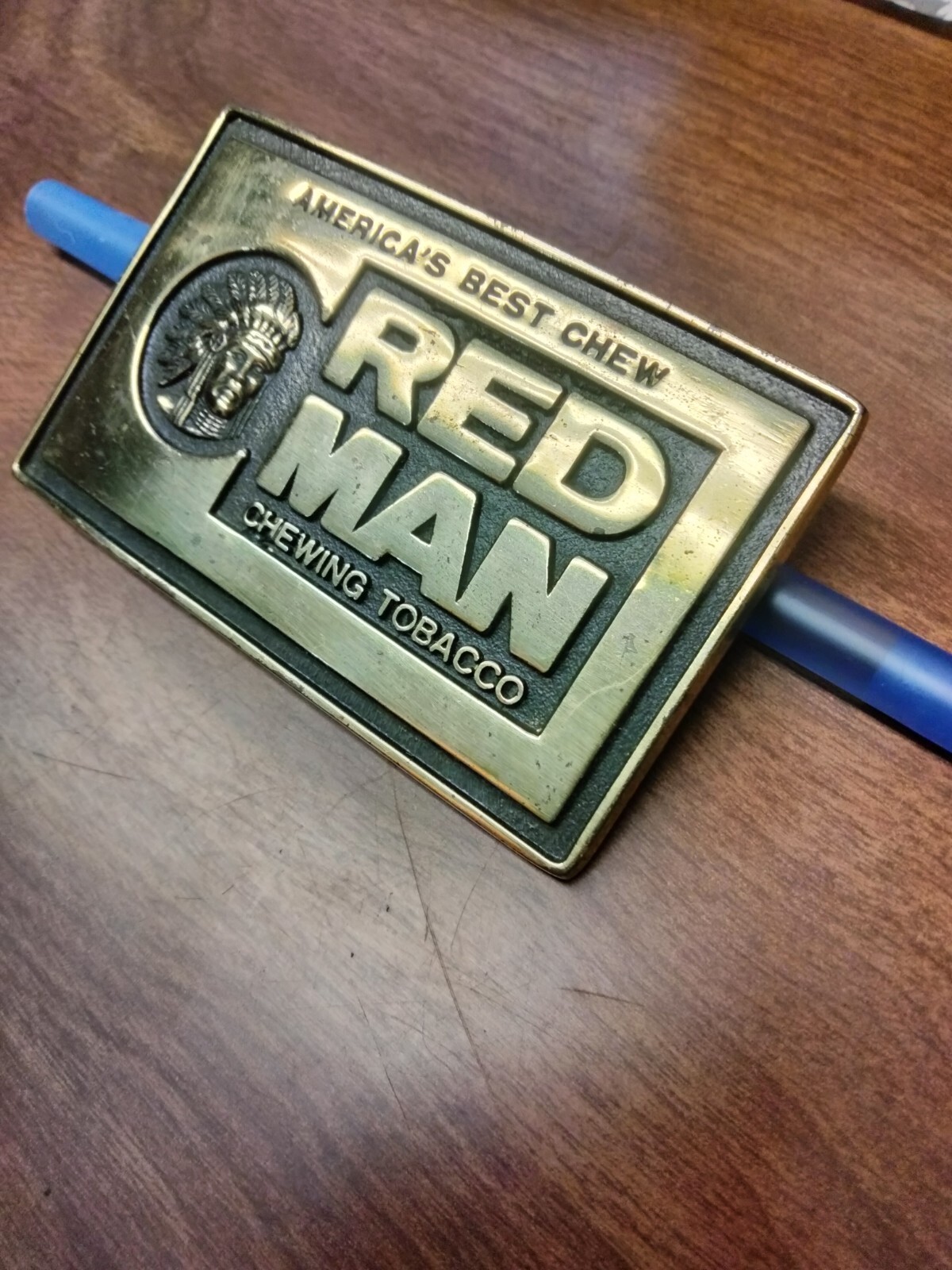 Americas best chew Redman belt buckle- tobacco promo … - Gem