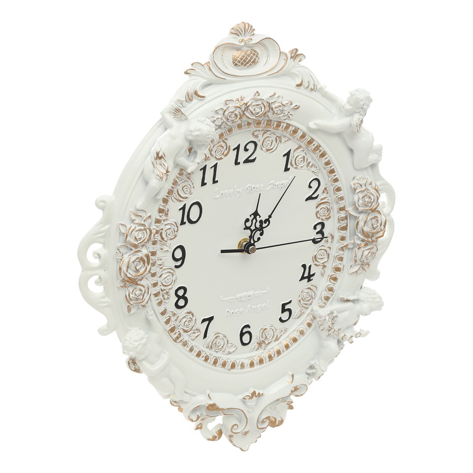Elegant European Style Wall Clock - Wall-Mounted, Easy to Read Design ...