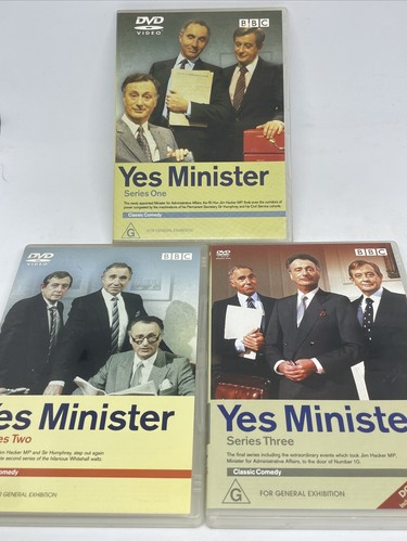 Yes Minister :Complete Series 1-3 (DVD, 1980) - Region 4 - Classic BBC ...