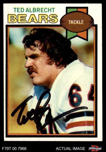 1979 Topps #72 Ted Albrecht Bears AUTO Signed | eBay