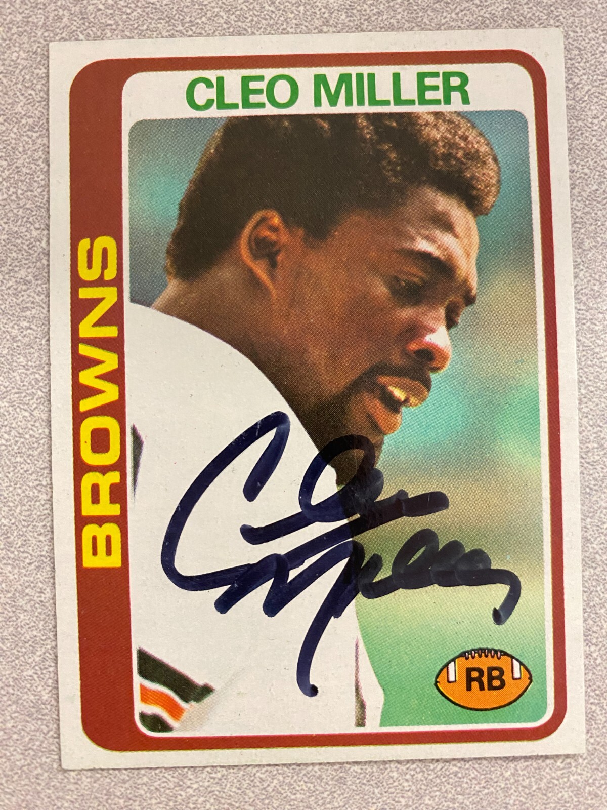 Cleo Miller signed CLEVELAND BROWNS card 1978 Topps | eBay