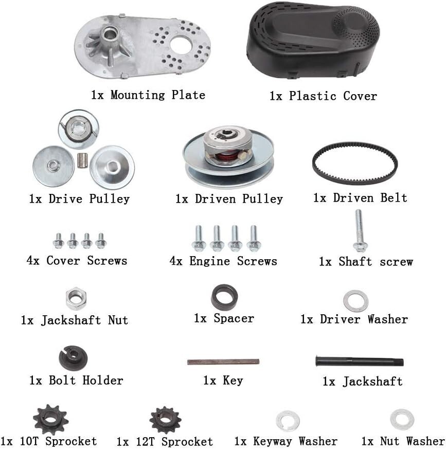 MOOSUN GO-KART TORQUE CONVERTER CVT CLUTCH 3/4" COMET TAV2 30-75 ...