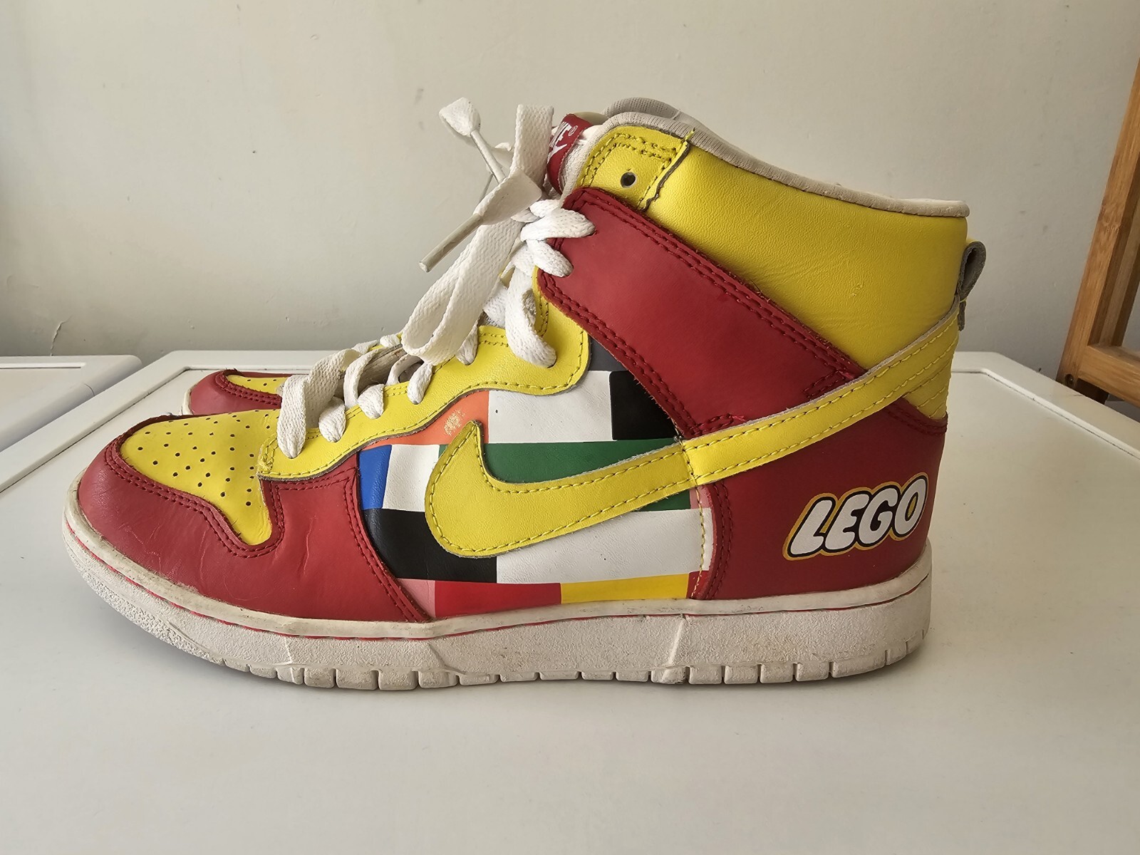 Nike Custom Dunk High Retro Custom Lego Design Mens S… - Gem