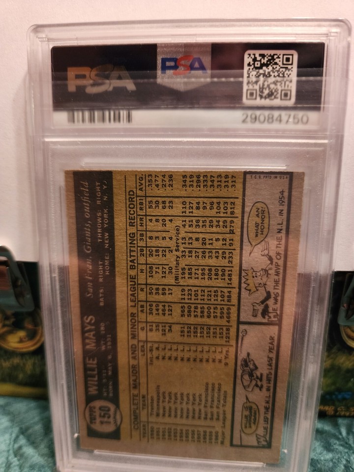 1961 Topps Set-Break #150 Willie Mays PSA 4 VG-EX | eBay