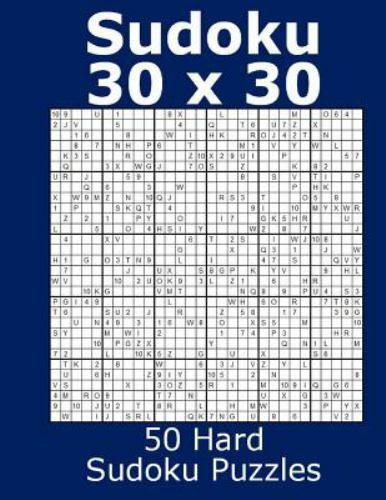 Sudoku 30 X 30 50 Hard Sudoku Puzzles by James, Jacob, Like New Used ...