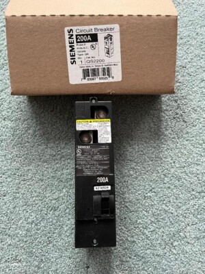 BRAND NEW SIEMENS QS2200 200 AMP 2 POLE MAIN CIRCUIT BREAKER 10 KA | eBay