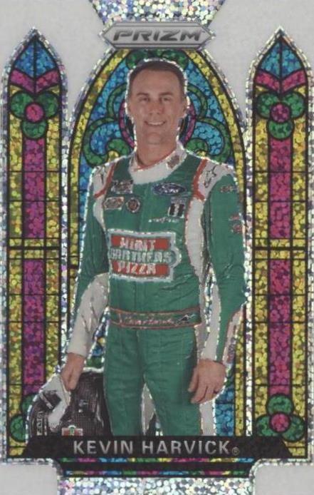 2020 Panini Prizm - Stained Glass Kevin Harvick #63 White Sparkle Prizm ...