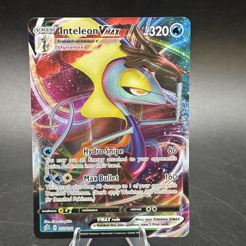 Pokemon TCG - Inteleon VMAX 050/192 Ultra Rare Holo Sword & Shield ...