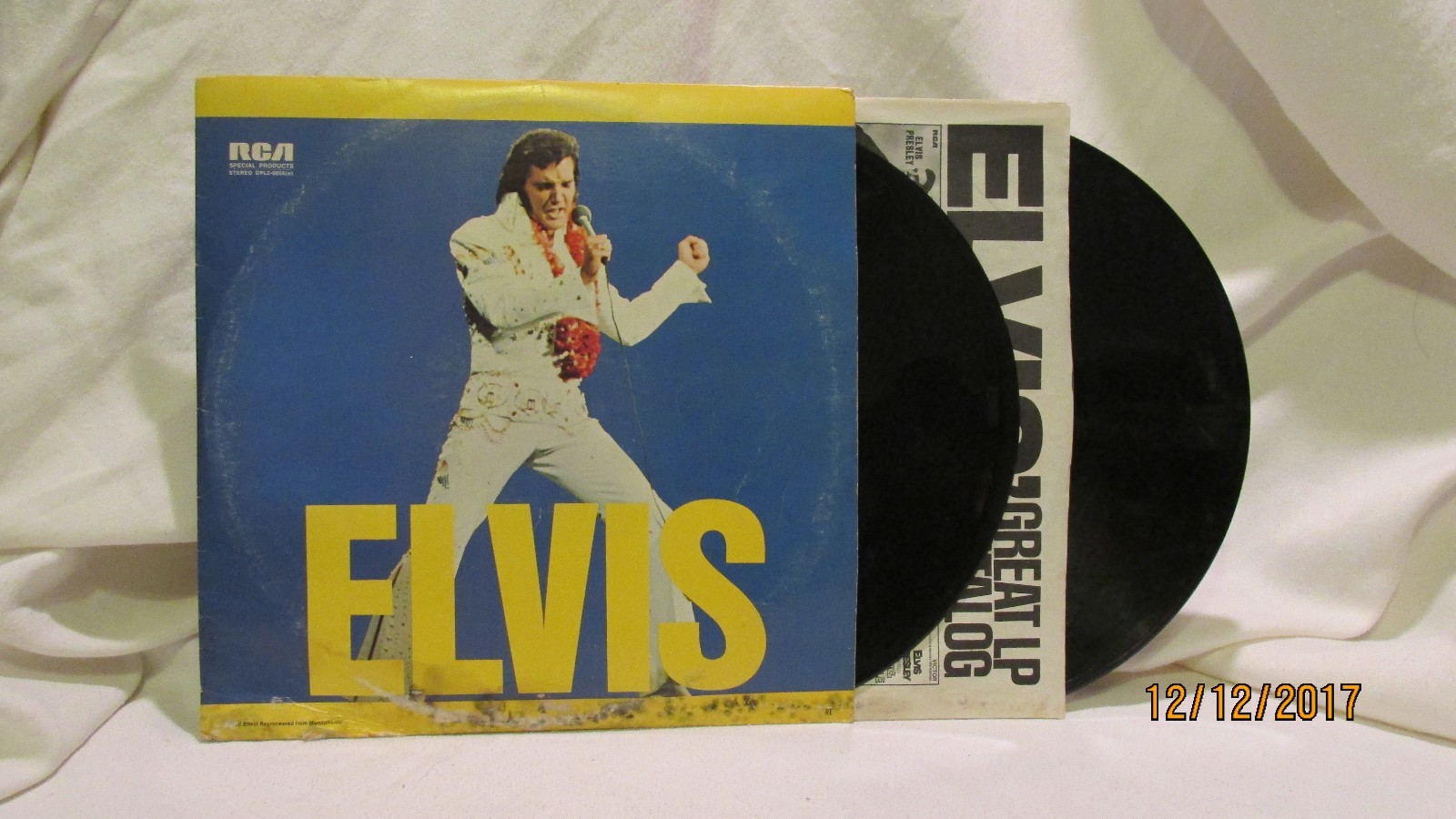 1973 Elvis Presley Elvis Vinyl LP 33 RCA DLP2 0056 2 Record Set DPL2 ...