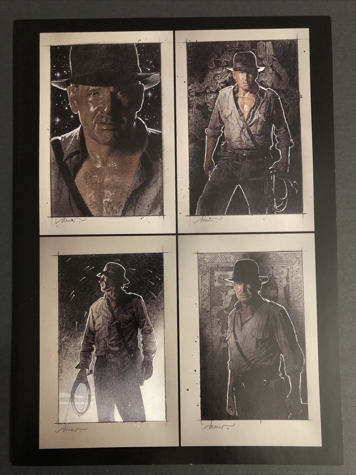 Indiana Jones Movie Art Poster Print Splash Page 9x12 Drew Struzan | eBay