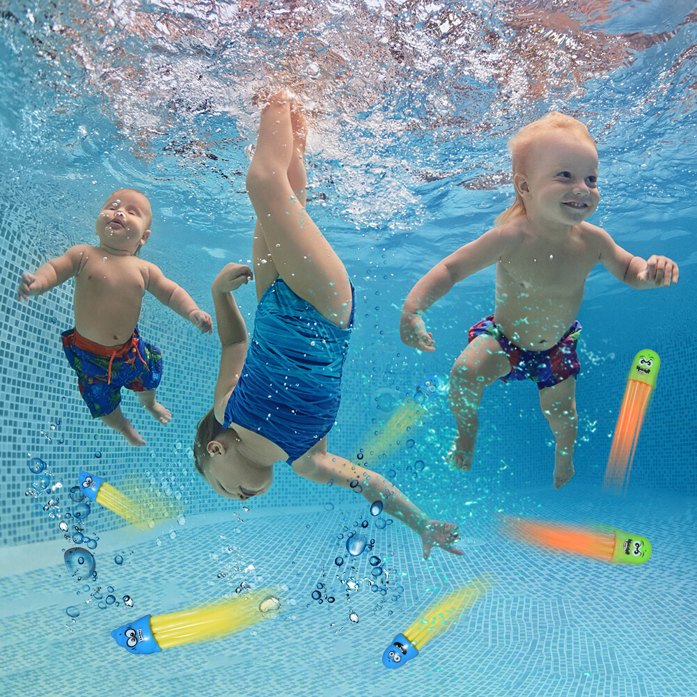 3pcs Children Swimming Pool Dive Toys Underwater Training Kids Diving ...