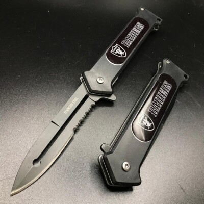 8" RAIDERS Tactical Spring Assisted Style EDC Folding Pocket Knife ...