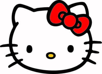 HELLO KITTY DECAL STICKER 3M USA MADE TRUCK BIKE HELMET VEHICLE WINDOW ...