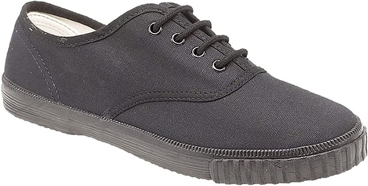 Dek Boys Girls Plimpsoll Shoes Kids Canvas Casual Pumps Lace Up PE ...