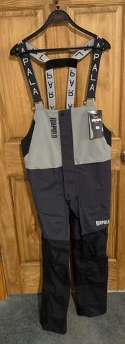 Rapala Rain Pro Men's XS Bibs Grey/Black RR1PB-XS New w/Tags | eBay