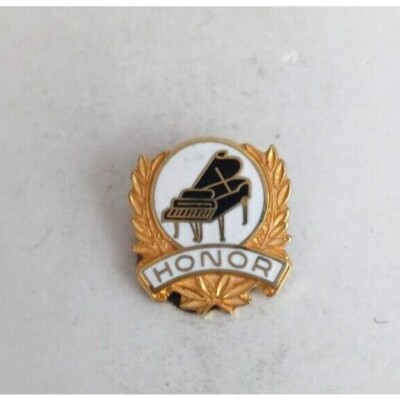 Vintage Honor Grand Piano Gold Tone Lapel Hat Pin | eBay