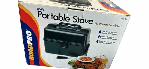 Roadpro Portable Stove 12 Volt Black Food Warmer Heated Electric ...