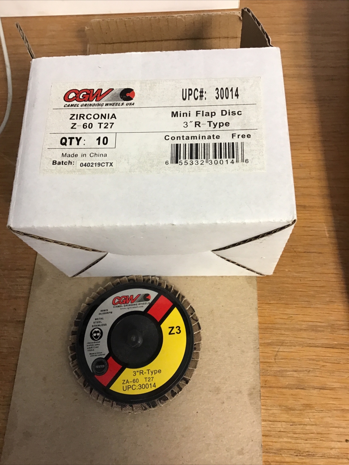 CGW #30014 3” R TYPE MINI FLAP DISC Z-60 T27 (10 PIECE) | eBay