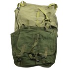 Genuine Romanian army bread bag military surplus Olive canvas haversack ...
