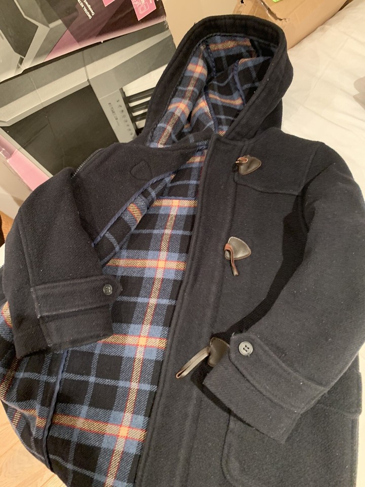 Cyrillus French Children’s Navy Wool Duffle Coat 6–7 Years Vintage ...