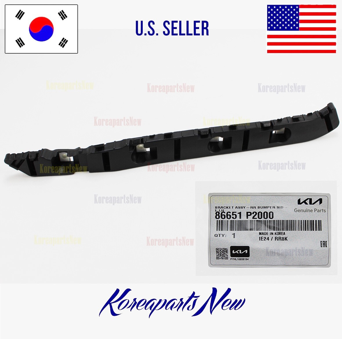 REAR Bumper Bracket Retainer Left DRIVER 86651P2000⭐OEM⭐ Kia Sorento ...