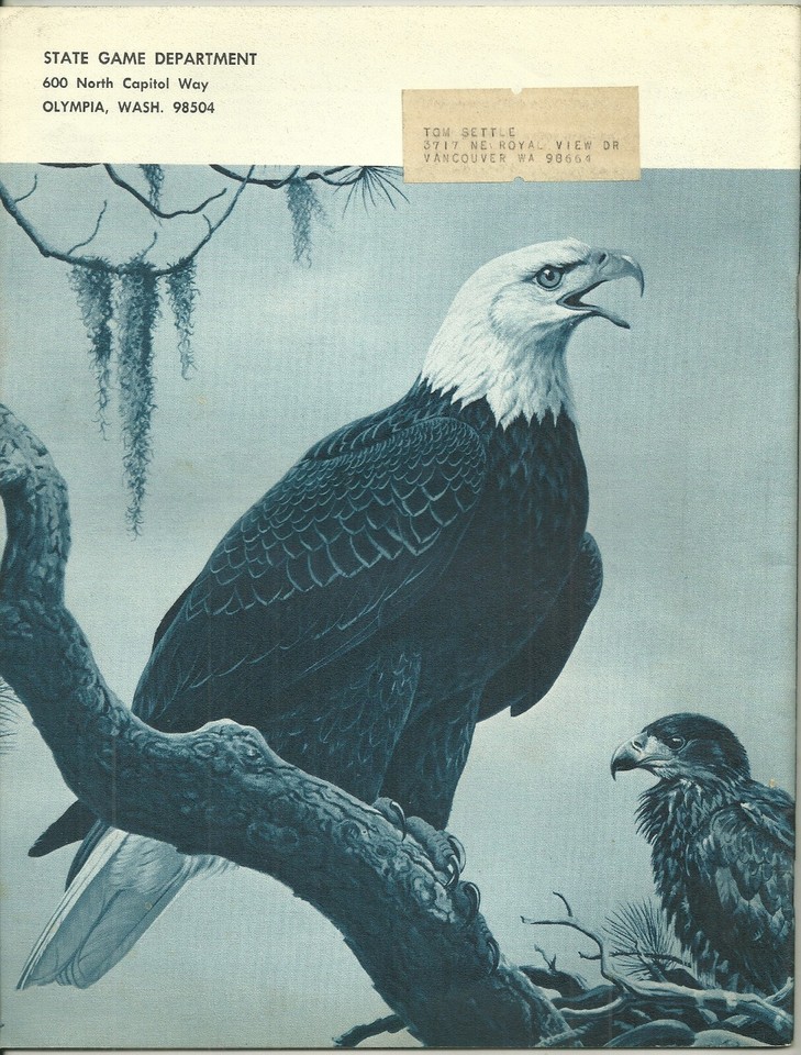OOP Paperback Book - WASHINGTON WILDLIFE - State Game Publication Birds ...