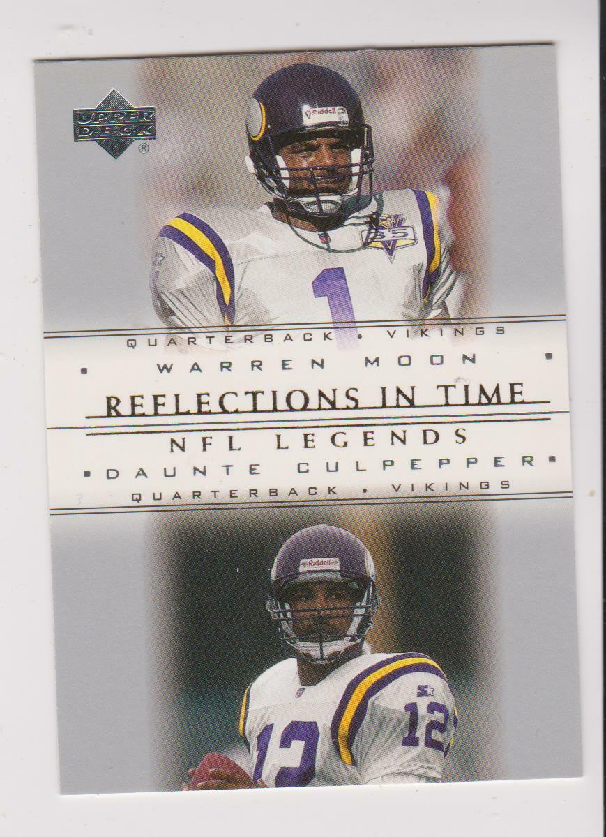 2000 Upper Deck Legends Reflections #R8 Warren Moon / Daunte Culpepper ...