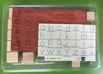 STAMPIN UP - 2007 - ABC Alphabet Lower (28 pieces) - unmounted | eBay