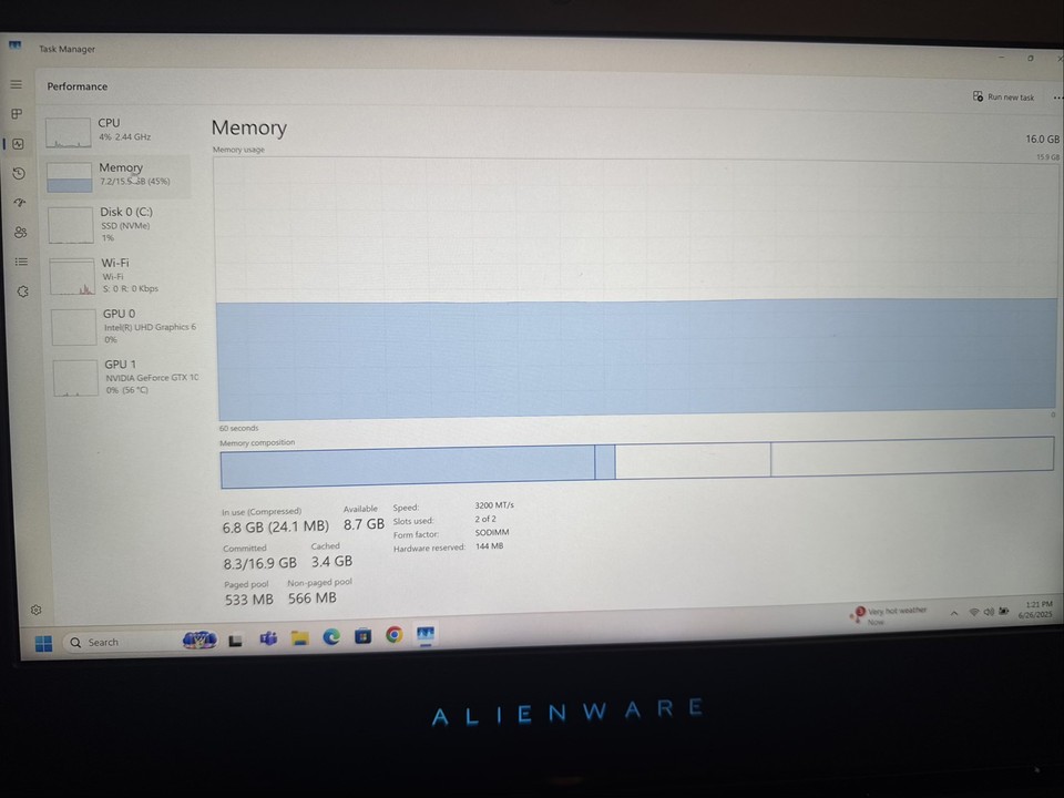 Alienware 15 R4 (GTX 1070, 2TB SSD, 16GB, Intel i9, Windows 11 Pro ...