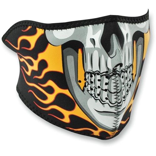 Bobster Half Face Mask (One Size Fits Most, Burning Skull) 642608040981 ...