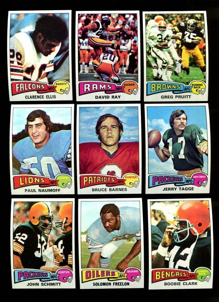 1975 TOPPS FOOTBALL PARTIAL SET 375/528 NMMT *368753 | eBay