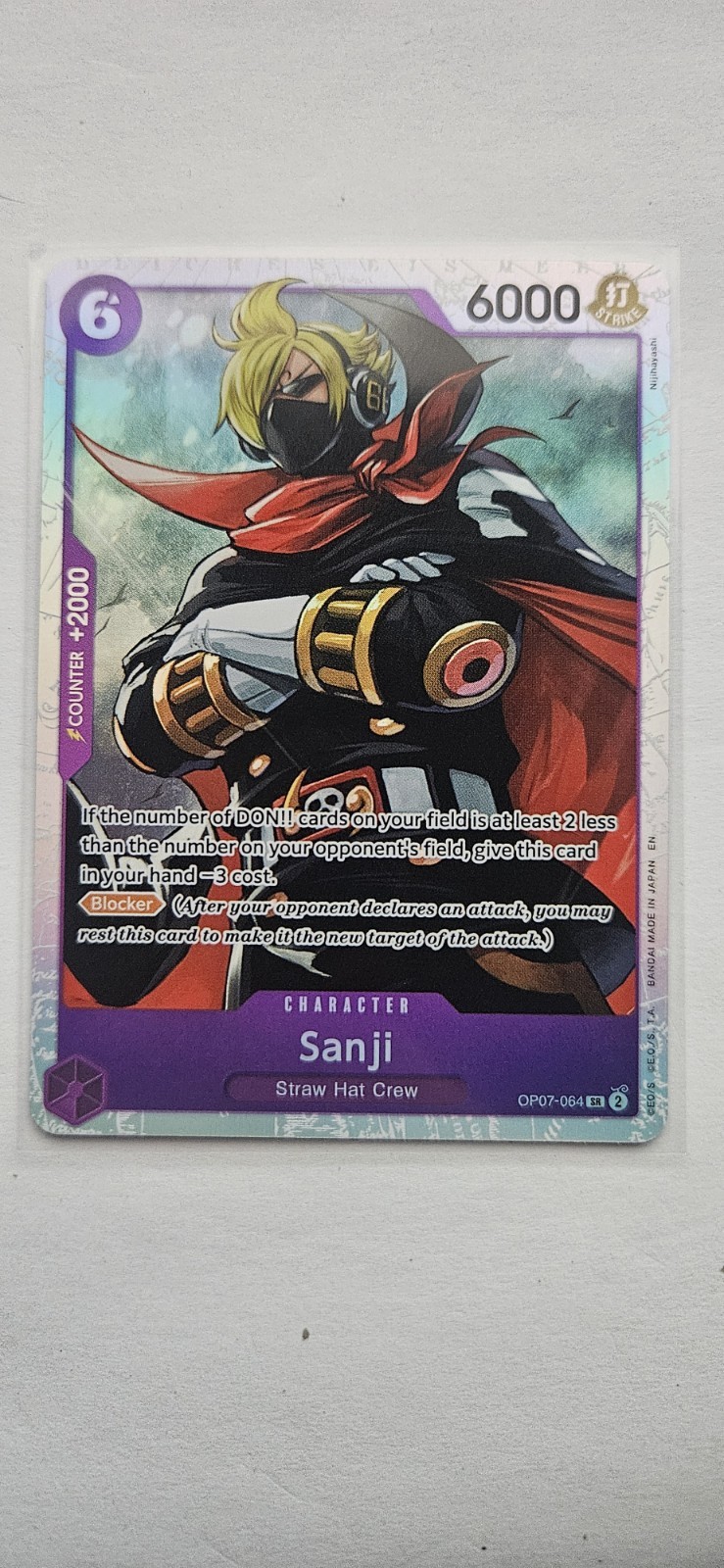 One Piece TCG The Best Vol. 2 PRB-02 - Sanji OP07-064 SR Reprint - NM English | eBay