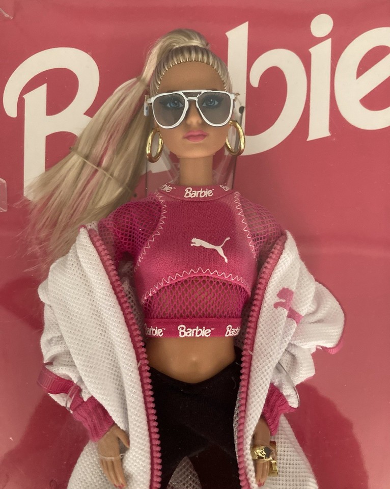 PUMA 50th Anniversary Blonde Barbie Doll 2018 Mattel — NRFB | eBay