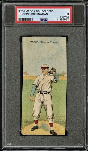 1911 T201 Mecca Double Folders MILLER HUGGINS & ROGER BRESNAHAN - PSA 1 ...