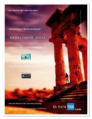 Print Ad American Express Card Experience More Vintage 1997 ...