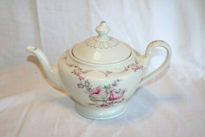 Castleton China BELROSE Made in U.S.A. Pink / Gray Flowers RARE 5 1/8"h ...