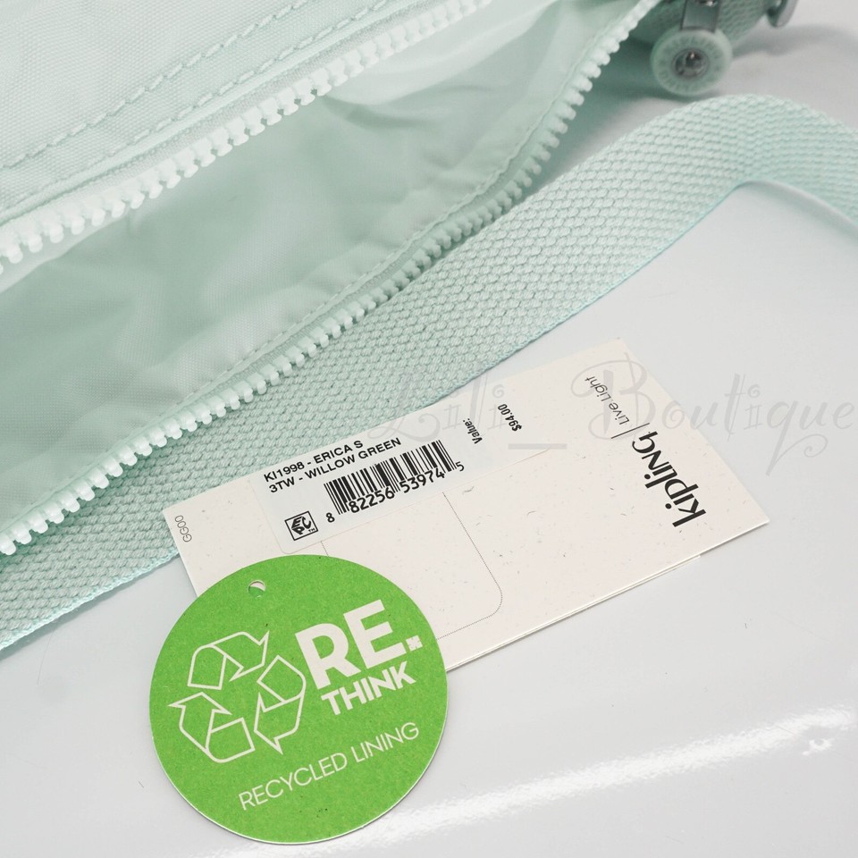 NWT Kipling KI1998 Erica S Small Tote Crossbody Bag Purse Polyamide ...