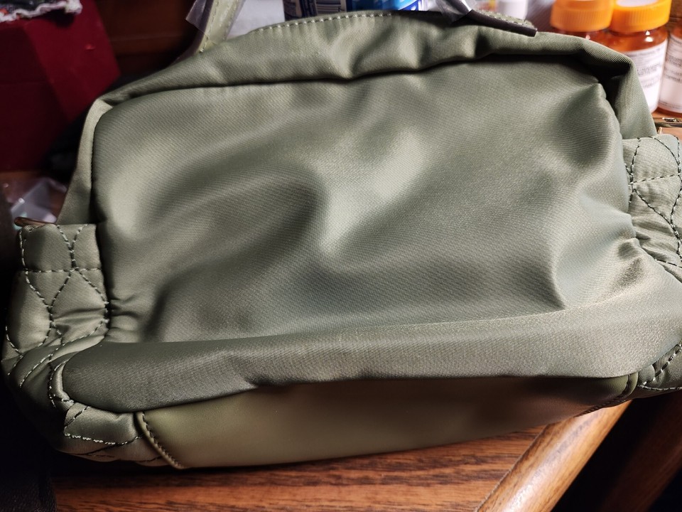 Bella Russo -Crossbody Bag Sage Green Quilted 8.7” With Dust Bag/ New ...