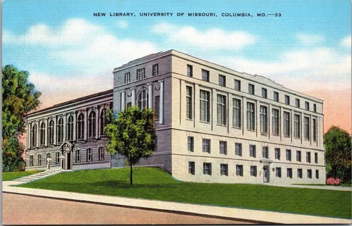 New Library University of Missouri Columbia Mo Post Card PC1 | eBay