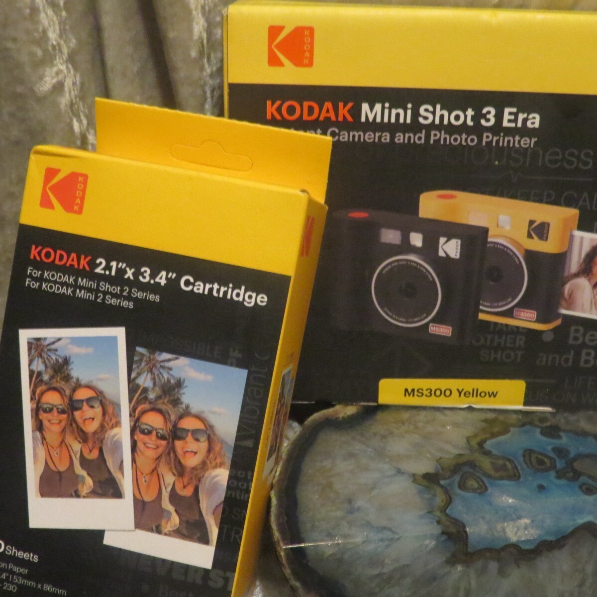 Kodak Mini Shot 3 ERA MS300 Yellow Instant Camera and Photo Printer w ...