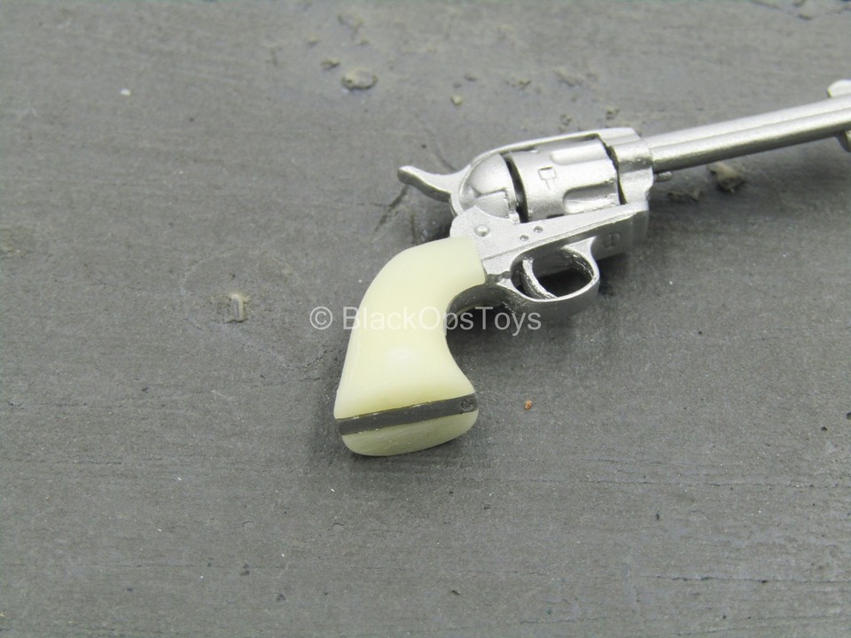 1/6 Scale Toy Western Set - Silver Colt .45 Peacemaker w/Bone Grip | eBay