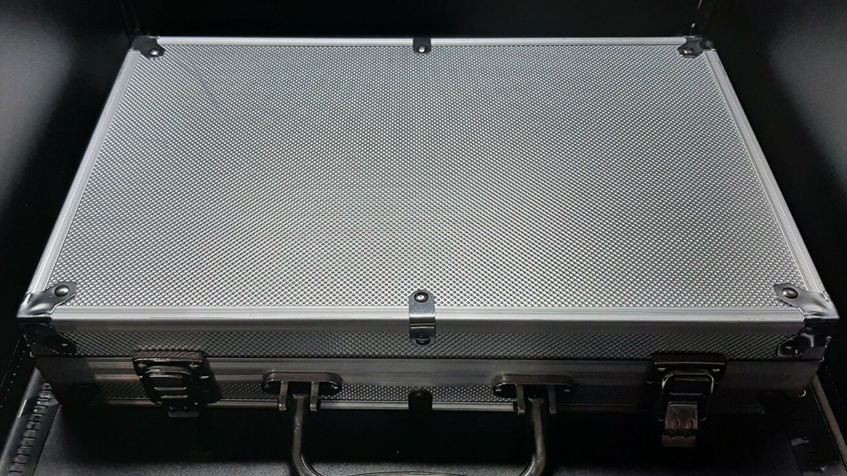 Open Metal Briefcase