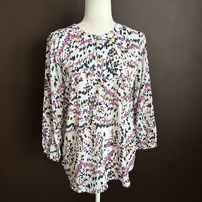 JM Collection size Medium Printed Tunic Top Blouse New MSRP $49.50 | eBay