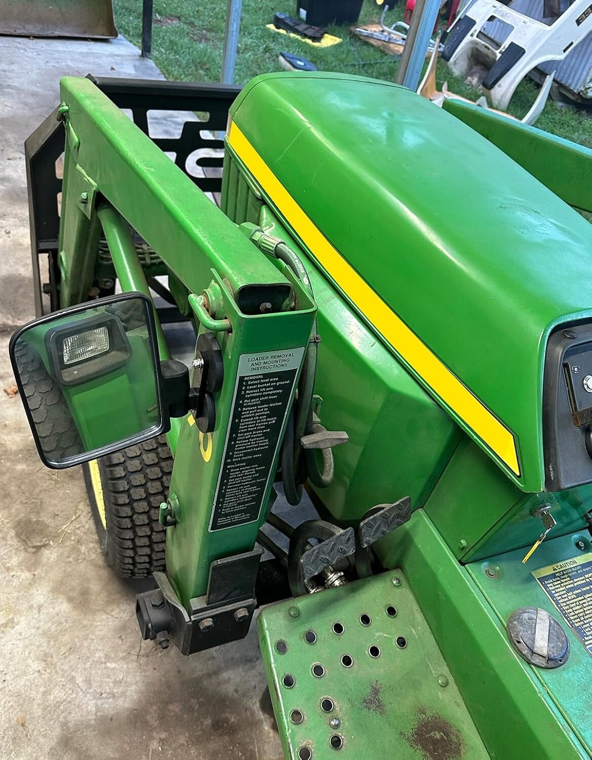 Tractor Magnetic Side Mirrors, Magnetic Rear View Mirror for Forklift ...