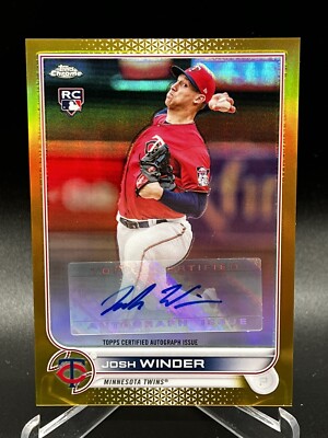 JOSH WINDER 2022 Topps Chrome Update GOLD ROOKIE /50 RC AUTO Twins | eBay